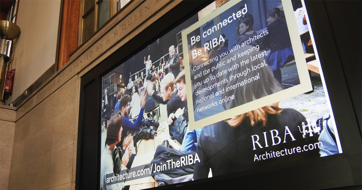 RIBA | Case Studies | Professional Displays | Panasonic Projector ...